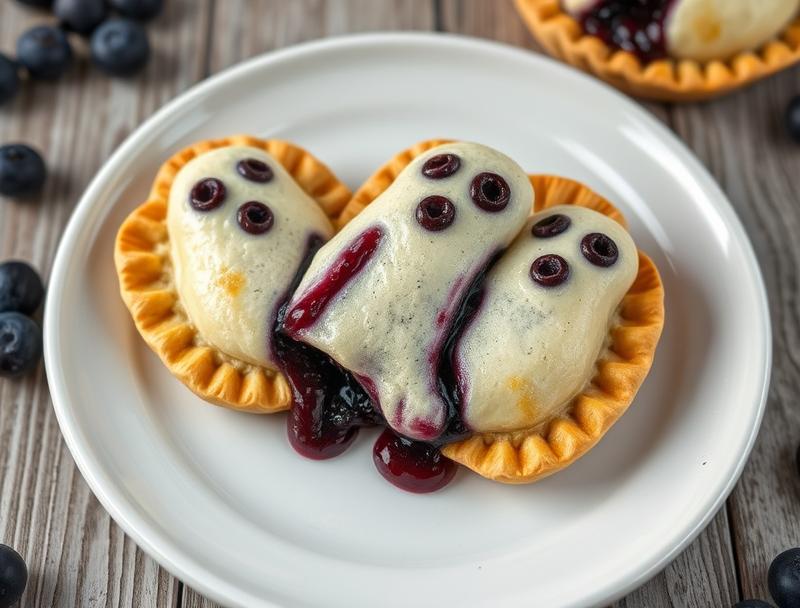 Vegan Blueberry Ghost Pies - Recipe Score
